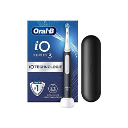 Oral-B iO Series 3 Elektrische Zahnbürste, Reiseetui, Matt Black