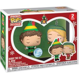 Funko Schlüsselanhänger Buddy The Elf & Jovie Pocket POP! Keychain