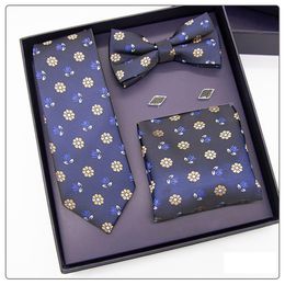 Mrichbez Krawatte Herren Business Formal Gala Krawatte Geschenkset