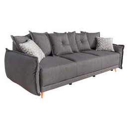 Dreisitzer-Sofa in Dunkelgrau ́LAZY LUKKA DUNKELGRAU ́