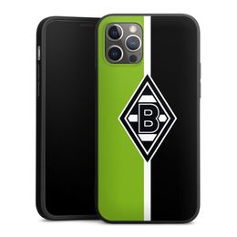 DeinDesign iPhone 12 Pro Handy Premium Silikon H&uuml;lle Handyh&uuml;lle schwarz Case Bundesliga Borussia M&ouml;nchengladbach Gladbach Silikon Premium Case