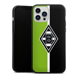 DeinDesign iPhone 13 Pro Max Handy Silikon H&uuml;lle Case schwarz Handyh&uuml;lle Borussia M&ouml;nchengladbach Gladbach Bundesliga