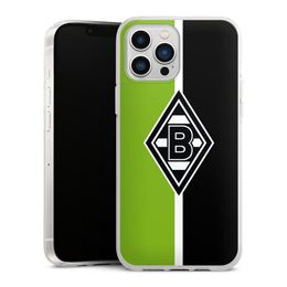 DeinDesign iPhone 13 Pro Max Handy Silikon H&uuml;lle Case transparent Handyh&uuml;lle Borussia M&ouml;nchengladbach Gladbach Bundesliga Silikon Case