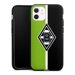 DeinDesign iPhone 12 Handy Silikon H&uuml;lle Case schwarz Handyh&uuml;lle Borussia M&ouml;nchengladbach Gladbach Bundesliga