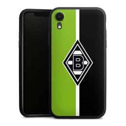 DeinDesign iPhone Xr Handy Premium Silikon H&uuml;lle Handyh&uuml;lle schwarz Case Borussia M&ouml;nchengladbach Gladbach Bundesliga Silikon Premium Case