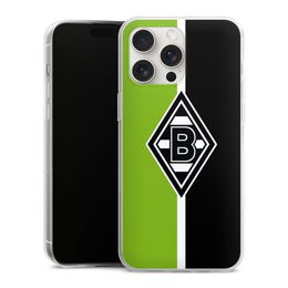 DeinDesign iPhone 15 Pro Max Handy Silikon H&uuml;lle Case transparent Handyh&uuml;lle Borussia M&ouml;nchengladbach Gladbach Bundesliga Silikon Case