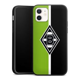 DeinDesign iPhone 12 Handy Premium Silikon H&uuml;lle Handyh&uuml;lle schwarz Case Bundesliga Borussia M&ouml;nchengladbach Gladbach Silikon Premium Case