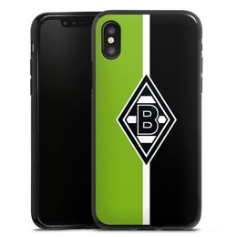 DeinDesign iPhone X Handy Silikon H&uuml;lle Case schwarz Handyh&uuml;lle Borussia M&ouml;nchengladbach Gladbach Bundesliga