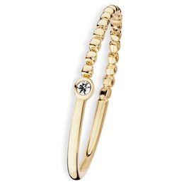 CAI CAÏ Silberring Caï Damen-Damenring 925er Silber 1 Zirkonia, Zirkonia, goldfarben, 54