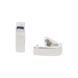 JuwelmaLux Paar Creolen Creolen 925/000 Sterling Silber rhodiniert JL10-06-2231 (kein Set, 2-tlg., inkl. edelm Schmucketui), silberfarben