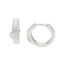 JuwelmaLux Paar Creolen Creolen 925/000 Sterling Silber mit Pferd, rhodiniert JL10- (kein Set, 2-tlg., inkl. edelm Schmucketui), silberfarben