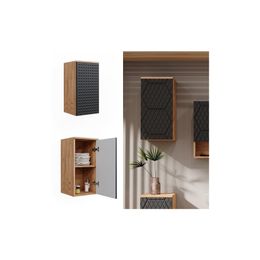 VICCO H&auml;ngeschrank Irma Eiche Anthrazit 30 x 59 cm 2 F&auml;cher Badezimmer