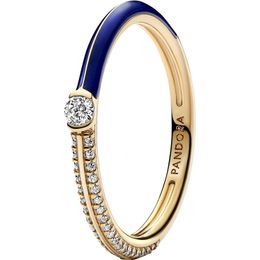 Pandora Damen Ring, 585er Gelbgold, gold, 52