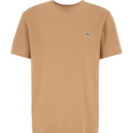 Lacoste T-Shirt, Rundhals-Ausschnitt, Logo-Stickerei, für Herren, beige, XXL