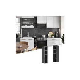 VICCO Regalh&auml;ngeschrank K&uuml;chenschrank K&uuml;chenm&ouml;bel Fame-Line Anthrazit 15 cm modern K&uuml;che H&auml;ngeschrank Einbauk&uuml;che Einlegeboden K&uuml;chenzeile Regal Aufbewahrung