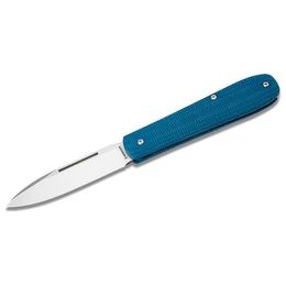 Böker Böker Manufaktur Solingen - Coffin Denim Micarta - Messer Gr Klinge 8 cm blau/weiß