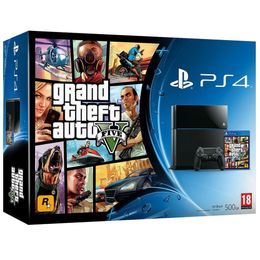 Sony PlayStation 4 500GB - Schwarz + Grand Theft Auto V