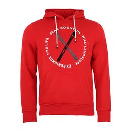 Peak Mountain Hoodie "Conor" in Rot - M