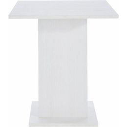 Home Affaire Säulen-Esstisch Luce, Breite 68 oder 110 cm, weiß