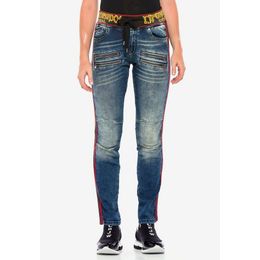 Cipo & Baxx Cipo & Baxx Slim-fit-Jeans mit trendigen Seitenstreifen, blau