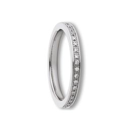 ONE ELEMENT Diamantring 0.1 ct Diamant Brillant Ring aus 585 Weißgold, Damen Gold Schmuck, silberfarben