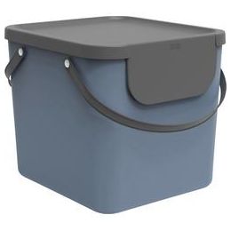 Rotho Mülltrennungssystem Albula 40 L horizon blue Recyclingbehälter