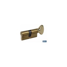 Cofan - 30/40 Messing-Knauf-Zylinder – lange Nocke – Schlüssel Aaa