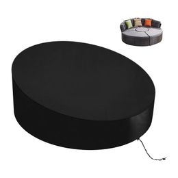 Sonneninsel Schutzhülle wetterfeste Sofa Garnitur Stuhl Abdeckung Oxford Garten 230x90cm - Schwarz - Tolletour