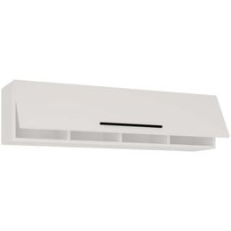 ebuy24 ArilaXL tv Tisch wandschrank 1 Klaptür weiß.