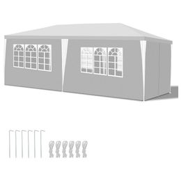 Pavillon Garten mit Spiralschläuchen und großen Fenstern mit 3 abnehmbaren Seitenteilen tragbares wasserdichtes Zelt Partyzelt. Gartenpavillon.für