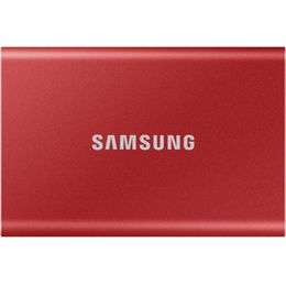 T7 Portable usb 3.2 Gen 2 (2TB), metallic red - Samsung