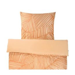 Tchibo SCHÖNER WOHNEN Renforcé-Bettwäsche - Apricot - 100% Baumwolle- Maße: 135 x 200 cm