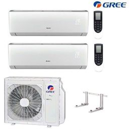 Gree - Lomo MultiSplit 2 Räum 2x5,0 kW Außen 10,0 kW Klimaanlage Inverter WiFi R32