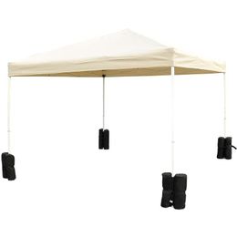 Pavillon Standfuß für Faltpavillon Partyzelt Festzelt 4 Stück 4er-Set schwarz neu - Schwarz - Outsunny