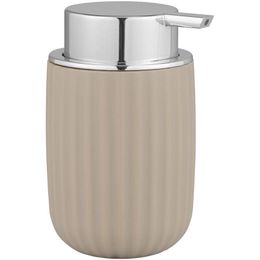 Wenko - Seifenspender Agropoli Beige, Flüssigseifen-Spender, 250 ml, Beige, Kunststoff beige - beige