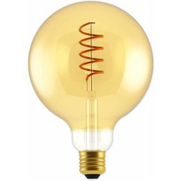 LED-Lampe, Vintage flex Filament, G125, 5W, 250lm, 1800K, gold - Blulaxa