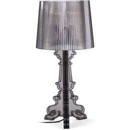 PRIVATEFLOOR Tischlampe - Kleine Version Wohnzimmer Lampe - Bour Dunkelgrau - Acryl, Kunststoff - Dunkelgrau