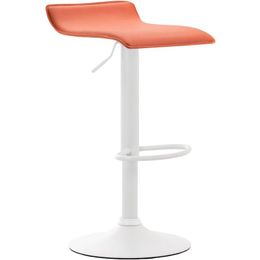 CLP - Barhocker Dyn V2 Kunstleder orange weiß