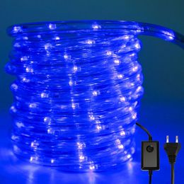 Led Lichterschlauch Lichtschlauch Lichterkette fuer Aussen und Innen mit 720 LEDs Weihnachtsbeleuchtung Weihnachten Deko Blau 30M - Tolletour