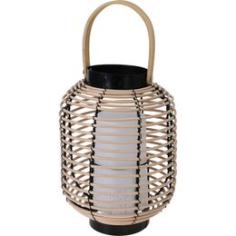 Home Styling - Laterne aus Rattan mit Griff, led