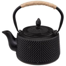 Teekanne flora aus schwarzem gusseisen 1l - Sg secret de gourmet - Schwarz