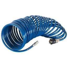 Scheppach - Spiralschlauch, 10 m, blau, für HC24V / HC25o / HC51V