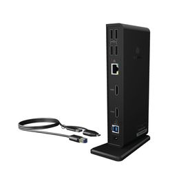 ICY BOX IB-DK2251AC, 11-in-1 USB 3.0 Type-A + Type-C® Dock mit zwei HDMI® Anschlüssen
