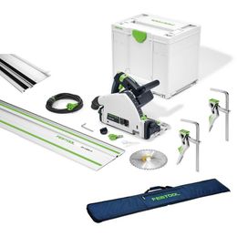 Tauchsäge ts 55 febq Plus fs 577010 + Tasche Hebelzwinge Splitterschutz - FESTOOL