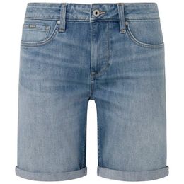 Pepe Jeans Shorts mit umgeschlagenem Saum, blau