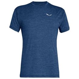 Salewa - Puez Melange Dry S/S Tee - T-Shirt Gr 52 blau