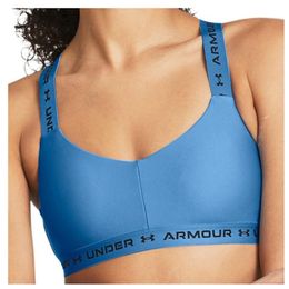 Under Armour - Women's Crossback Low - Sport-BH Gr S beige/blau