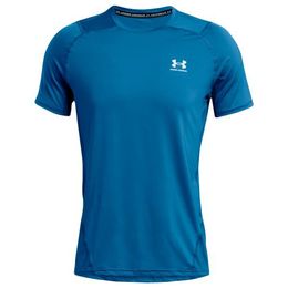 Under Armour - HG Armour Fitted S/S - Laufshirt Gr S blau