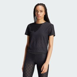 Adidas Fashion Monogram Lace Crop-Shirt