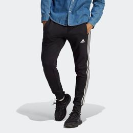 Adidas Essentials French Terry Tapered Cuff 3-Streifen Hose